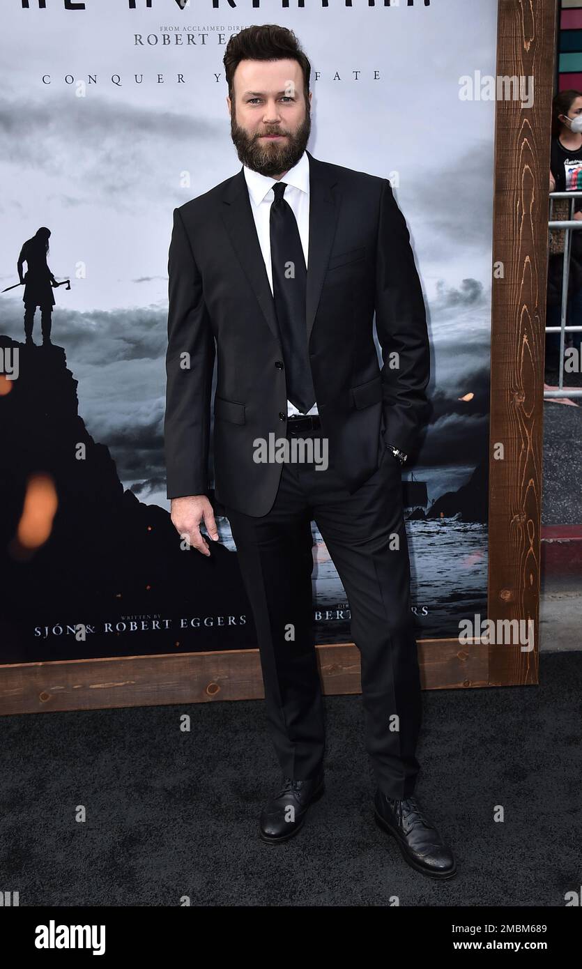 Taran Killam arrives at the Los Angeles premiere of "The Northman" on ...