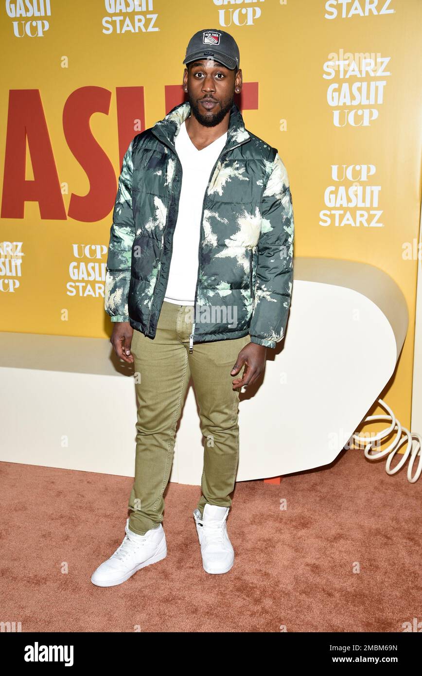 Quincy Isaiah attends the premiere for "Gaslit" at The Metropolitan ...