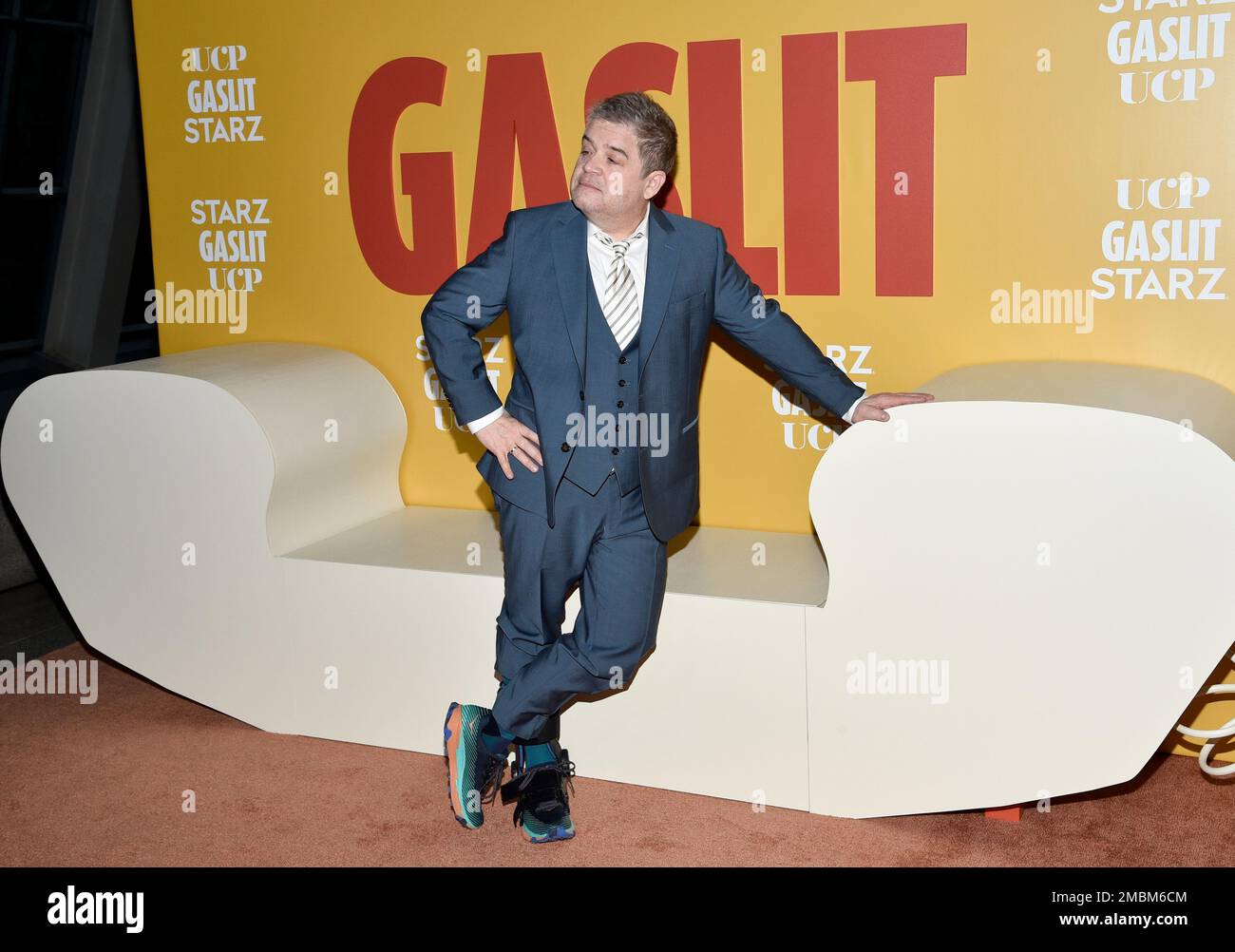 Actor Patton Oswalt attends the premiere for "Gaslit" at The ...