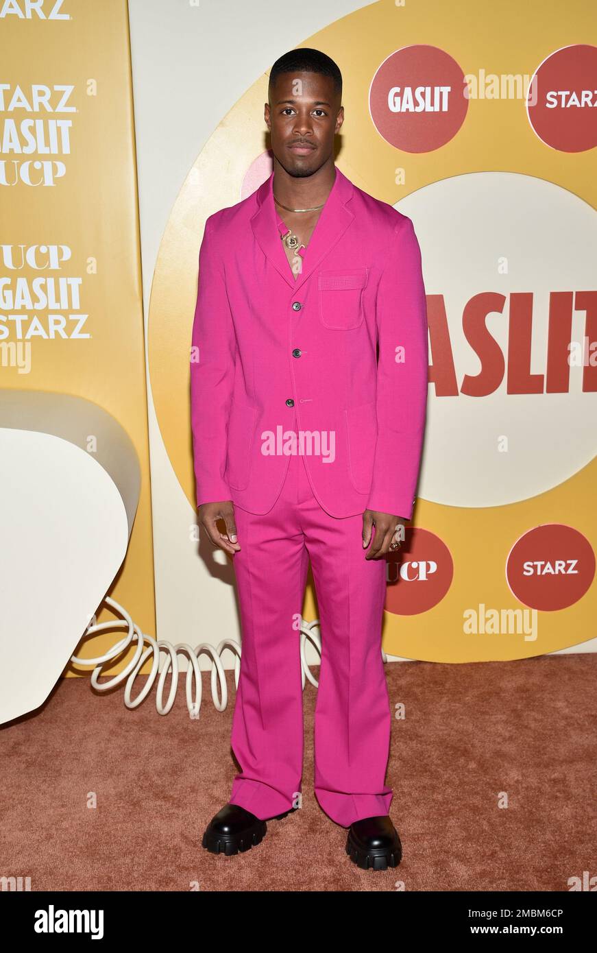 Actor Patrick Walker attends the premiere for "Gaslit" at The ...