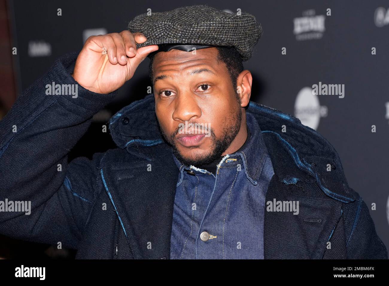 Jonathan Majors attends the premiere of "Magazine Dreams" at the Eccles ...