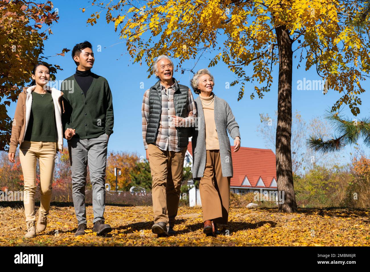 The happy family Stock Photo - Alamy