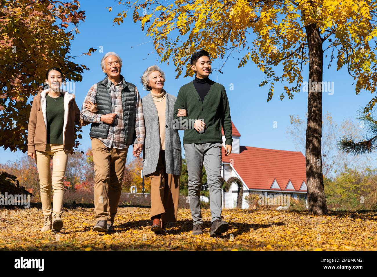 The happy family Stock Photo - Alamy