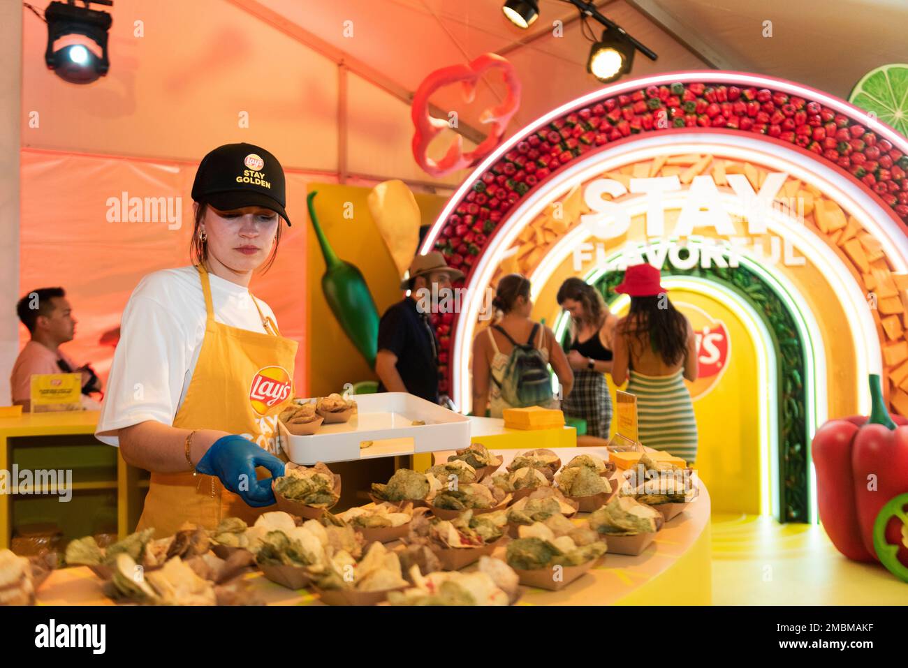 IMAGE DISTRIBUTED FOR FRITO-LAY NORTH AMERICA - Potato chips are served ...