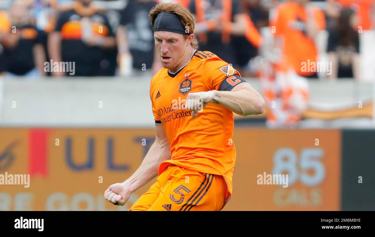 Houston Dynamo defender Tim Parker during an MLS soccer match against ...