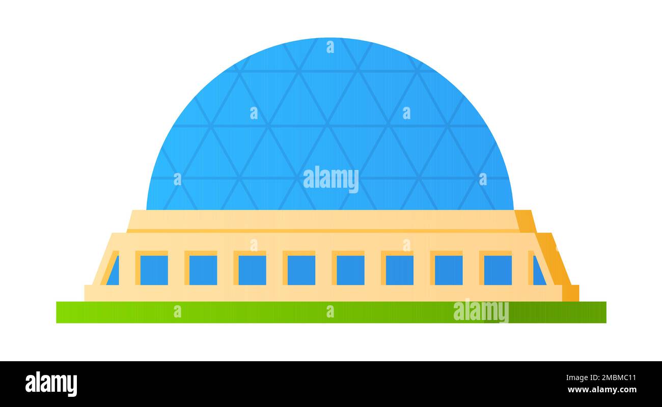 Building with a dome - modern flat design style single isolated image ... Building with a dome - modern flat design style single isolated image ...