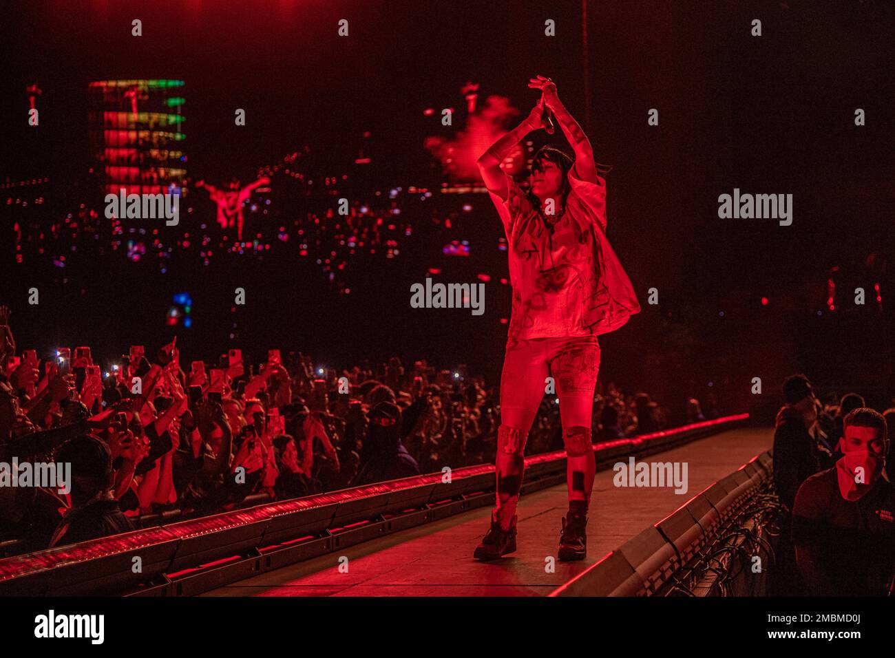 Billie Eilish performs at the Coachella Music & Arts Festival at the ...