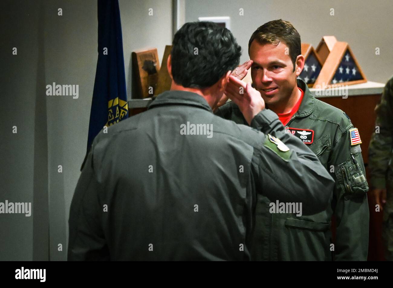Lt. Col. Karl Duerk’s salutes retired Col. Mark Hopson, June 17, 2022 ...