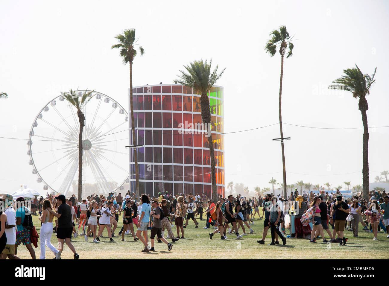 Festivalgoers are seen at the Coachella Music & Arts Festival at the ...