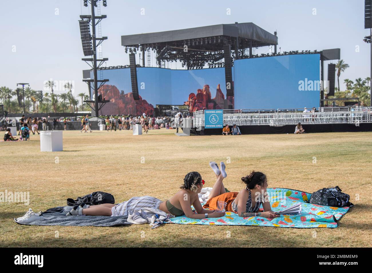 Festival goers are seen at the Coachella Music & Arts Festival at the ...