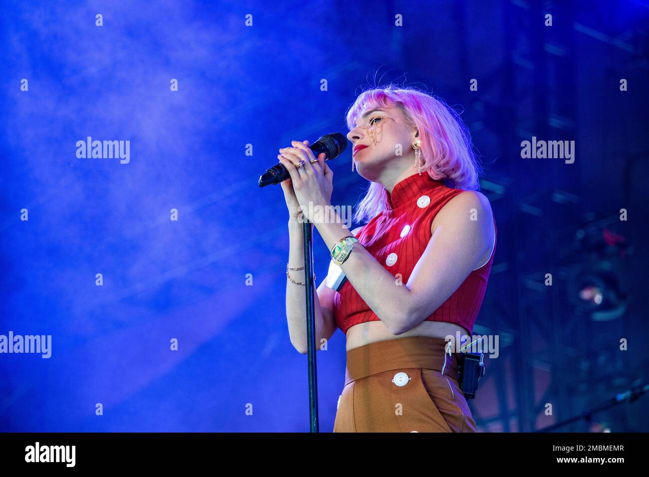 Flore Benguigui of L'Imperatrice performs at the Coachella Music & Arts ...