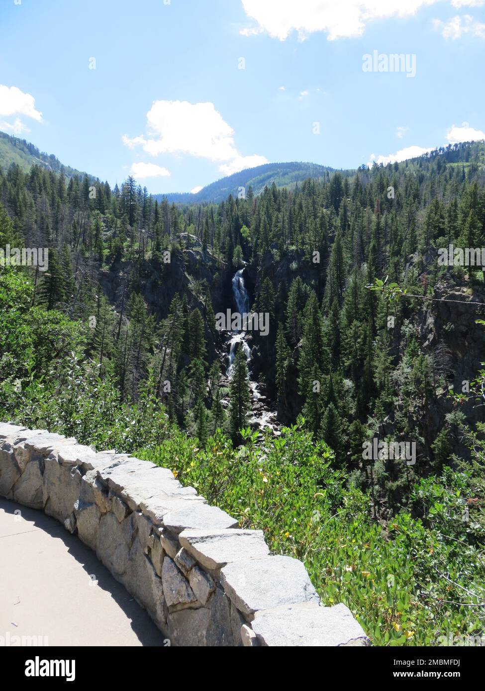 waterfall in Steamboat Springs Colorado on a nature hike Stock Photo ...