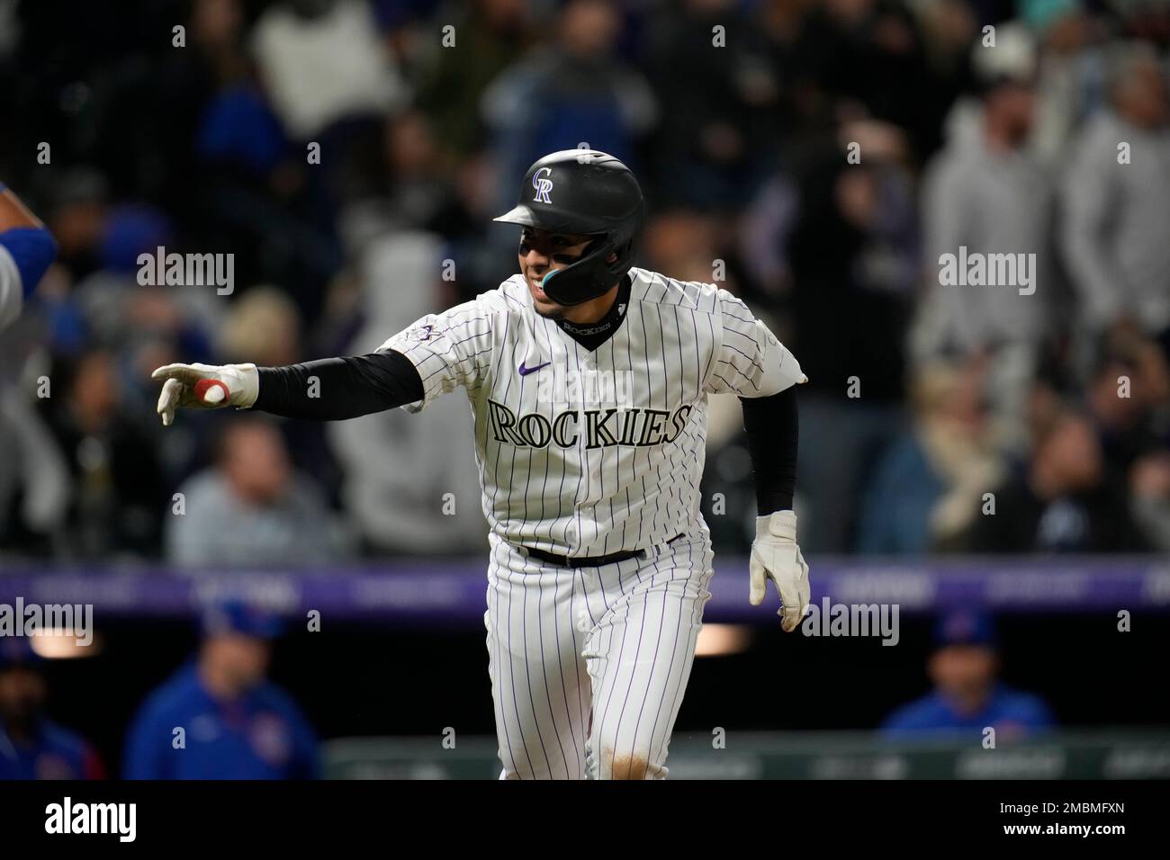 Colorado Rockies shortstop Alan Trejo (13) in the fourth inning of a ...