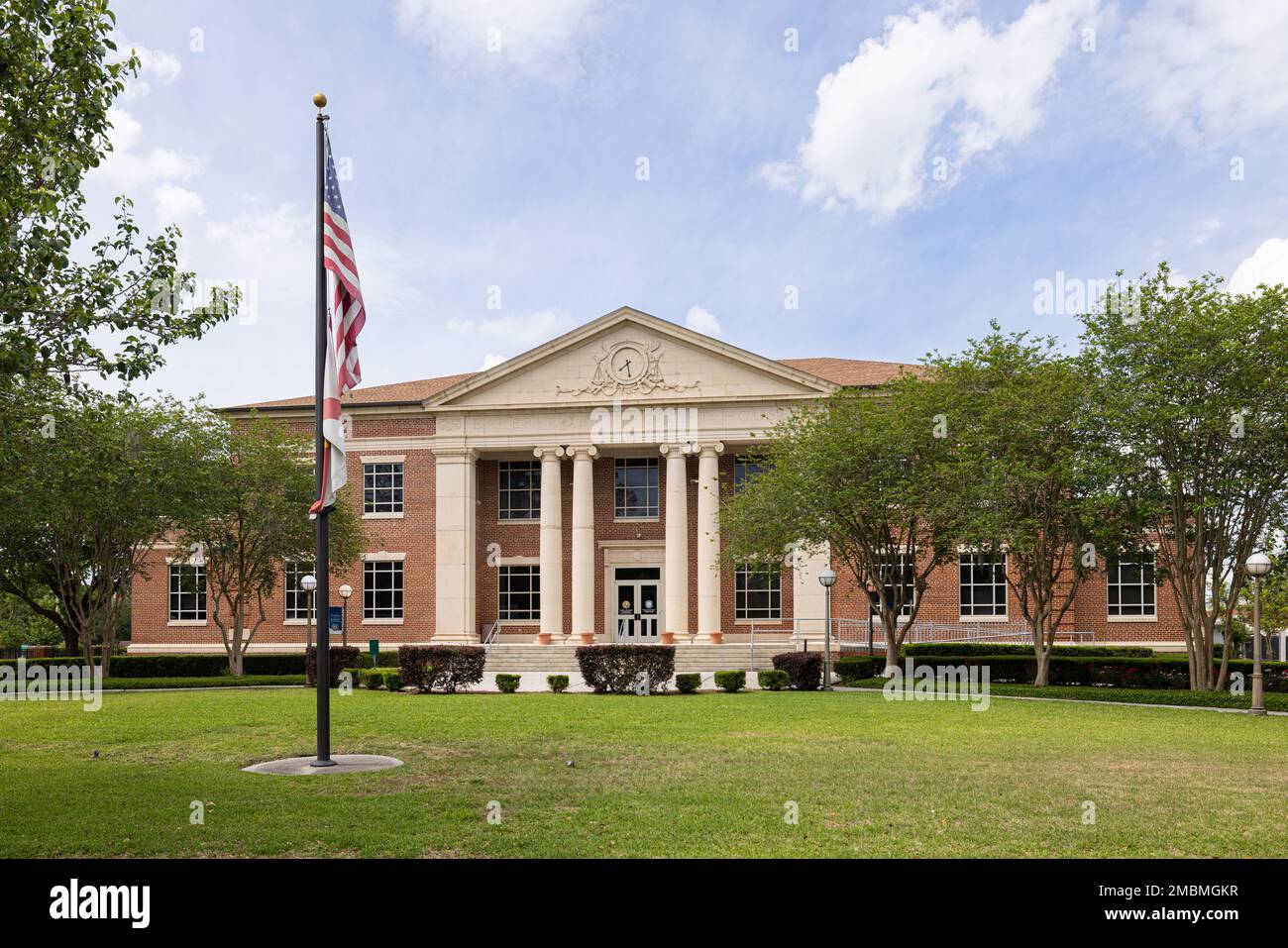 Macclenny, Florida, USA - April 16, 2022: The Baker County Courthouse ...