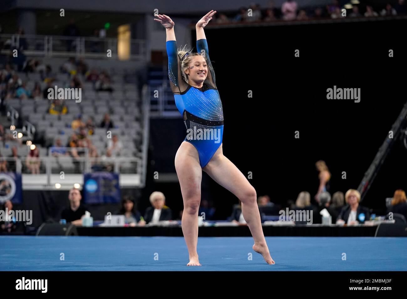 Florida's Payton Richards competes on the floor exercise during the ...
