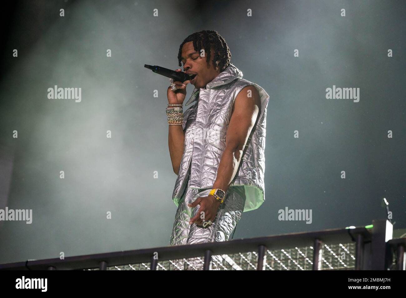 Lil Baby performs at the Coachella Music & Arts Festival at the Empire ...