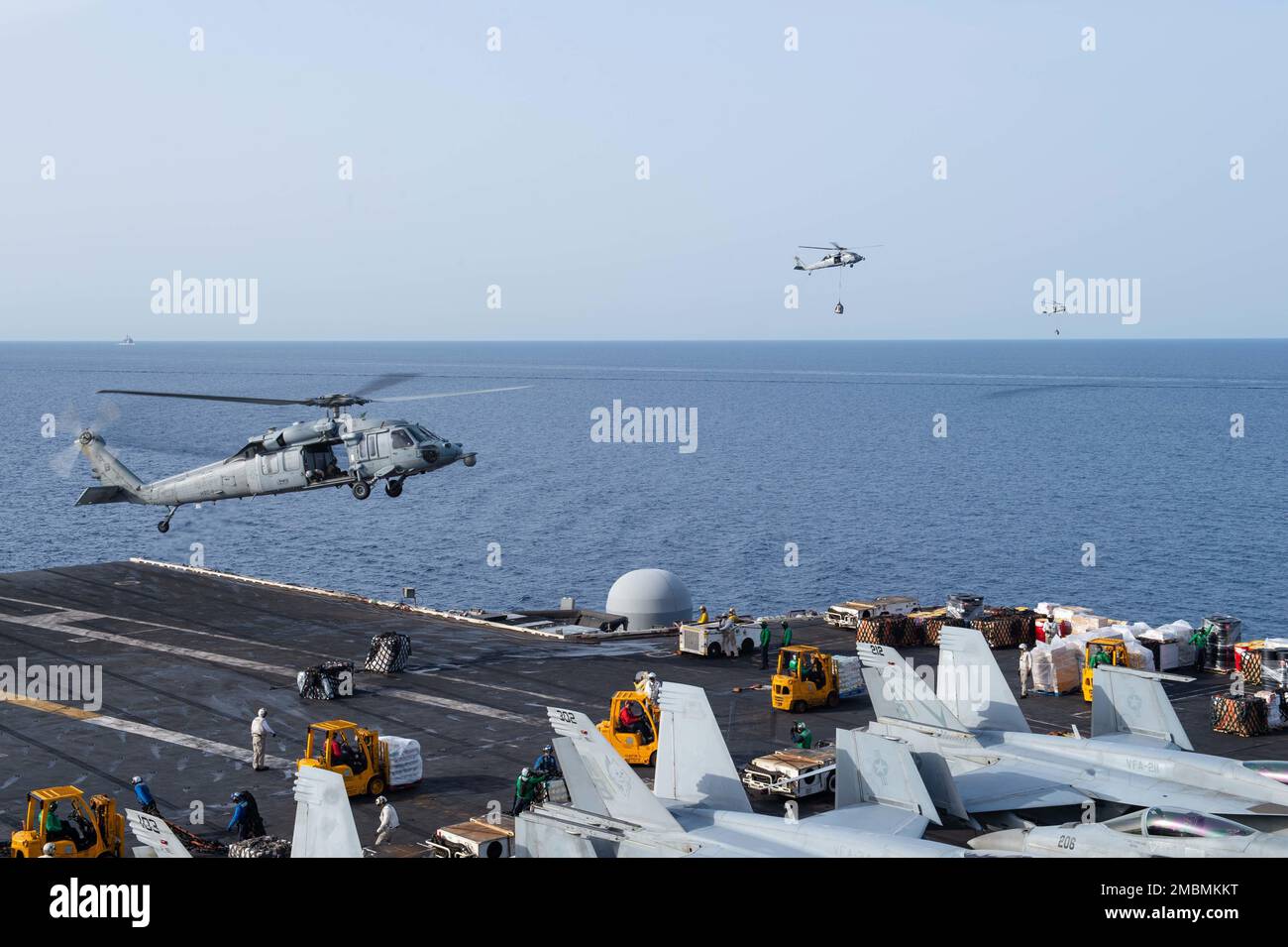 220617-N-DN159-1087 MEDITERRENEAN SEA (June 17, 2022) Three MH-60S Sea ...