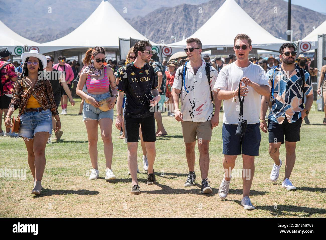 Festival goers attend the Coachella Music & Arts Festival at the Empire ...