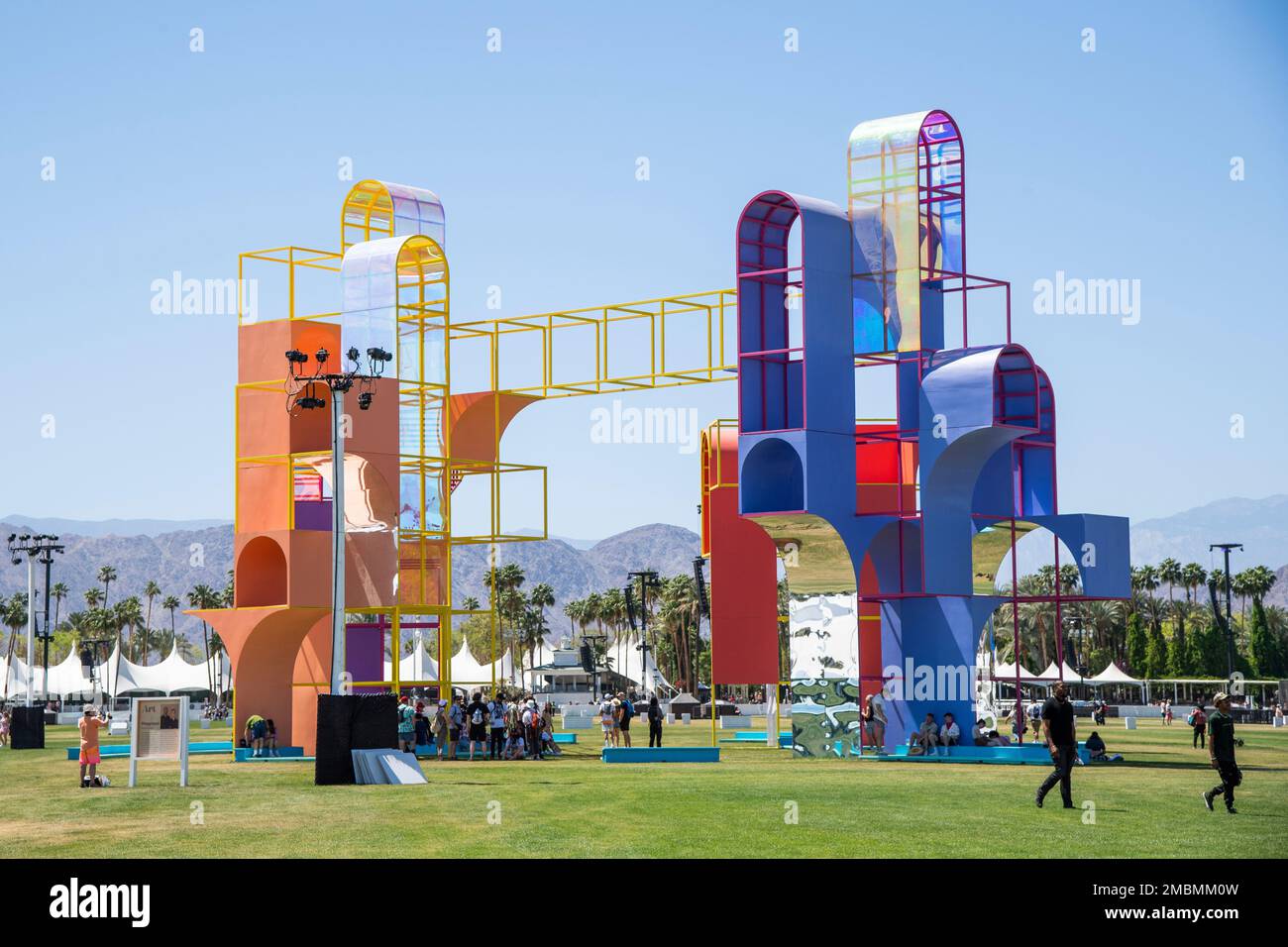Festival goers attend the Coachella Music & Arts Festival at the Empire ...