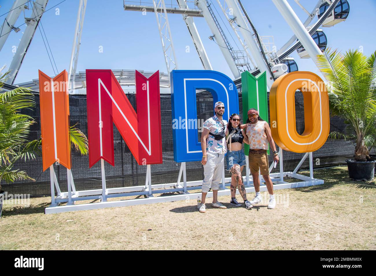 Festival goers attend the Coachella Music & Arts Festival at the Empire ...