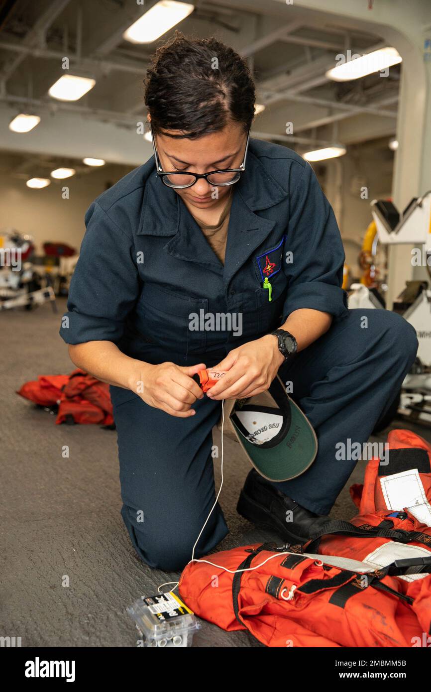 220617-N-QP737-1032 ATLANTIC OCEAN (June 17, 2022) Seaman Alexis Ayr ...