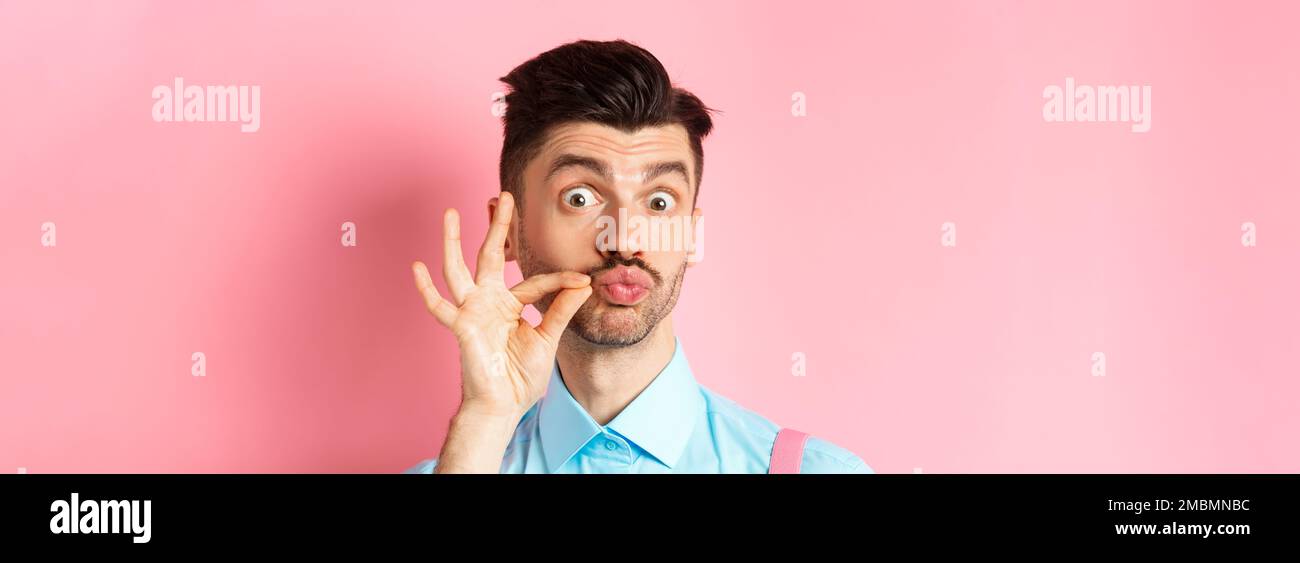 Lips beard moustache man close hi-res stock photography and images - Alamy