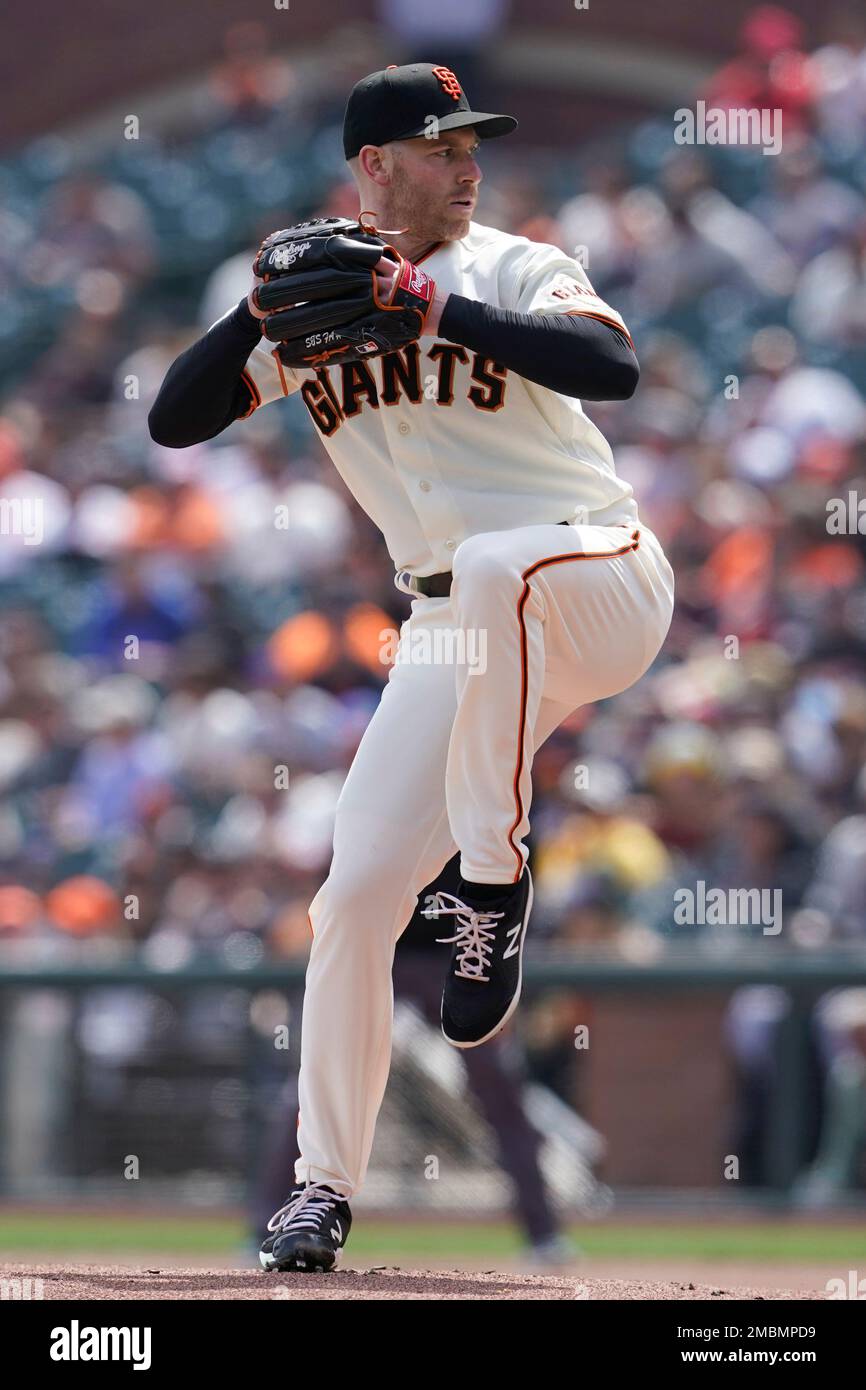 San Francisco Giants pitcher Anthony DeSclafani against the Miami ...