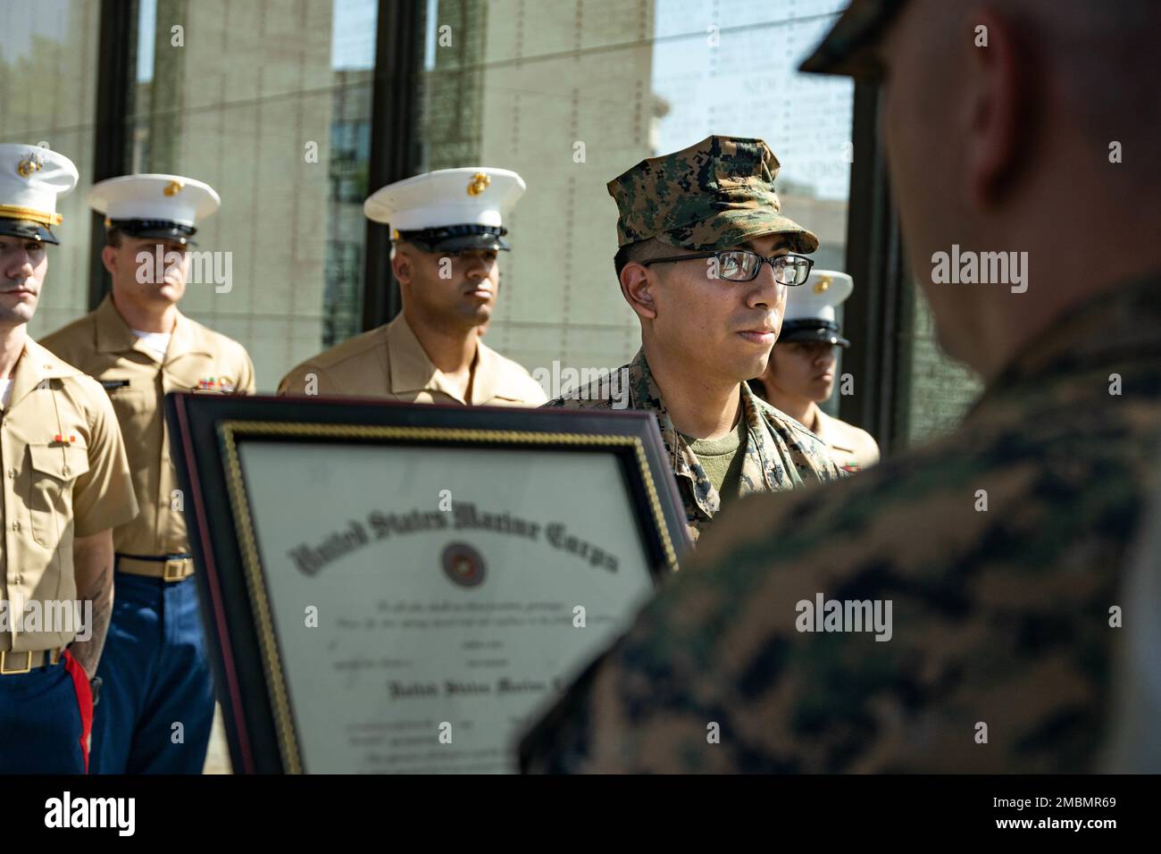 U.S. Marine Corps Staff Sgt. Marco A. Cruz, the logistics clerk of Recruiting Station Richmond ...