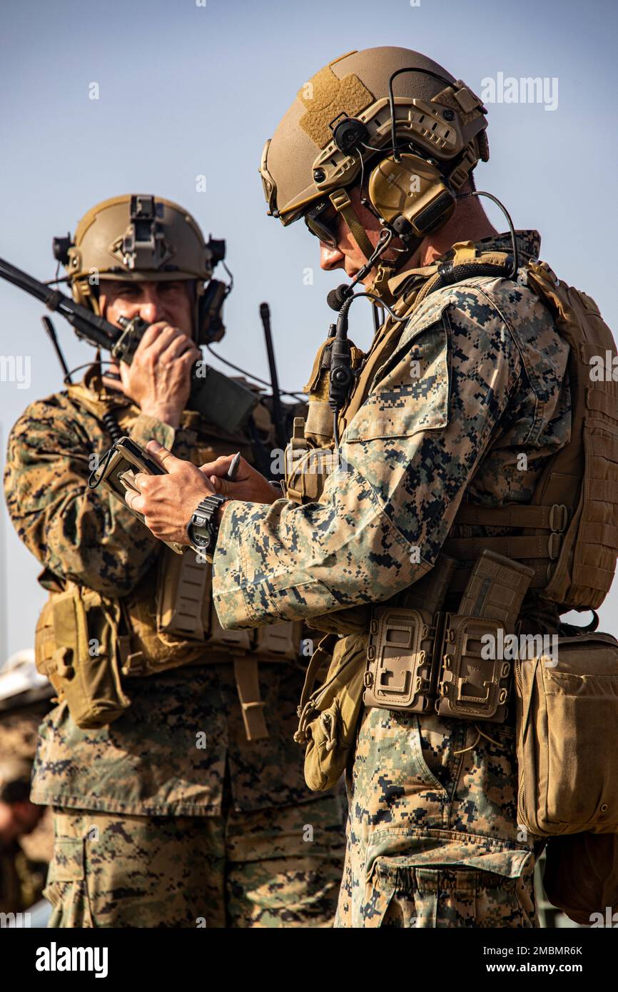 U.S. Marines with All-Domain Effects Team, 2nd Air Naval Gunfire ...