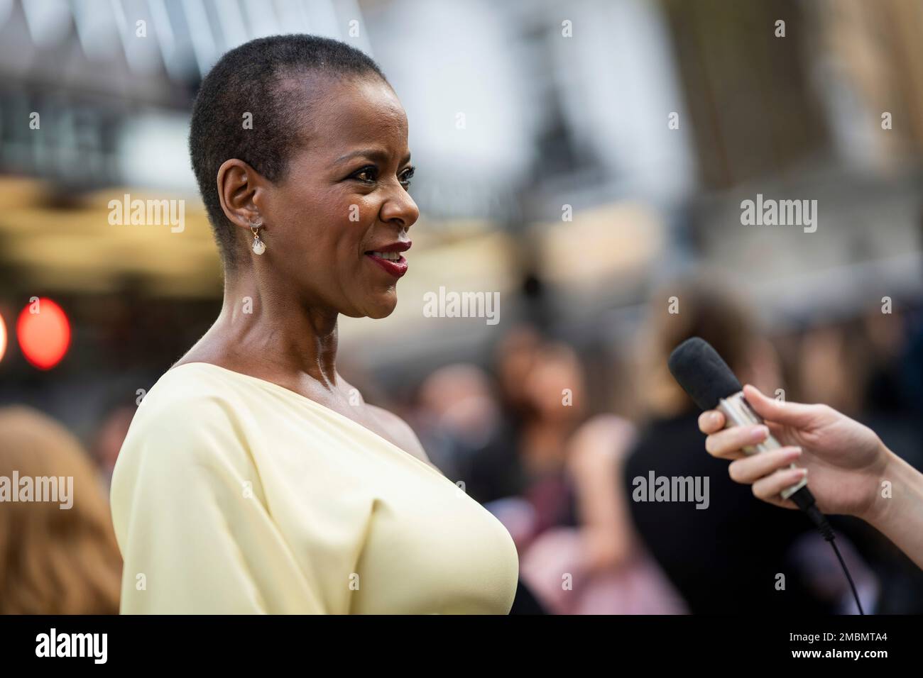Josette Simon poses for photographers upon arrival at the World ...