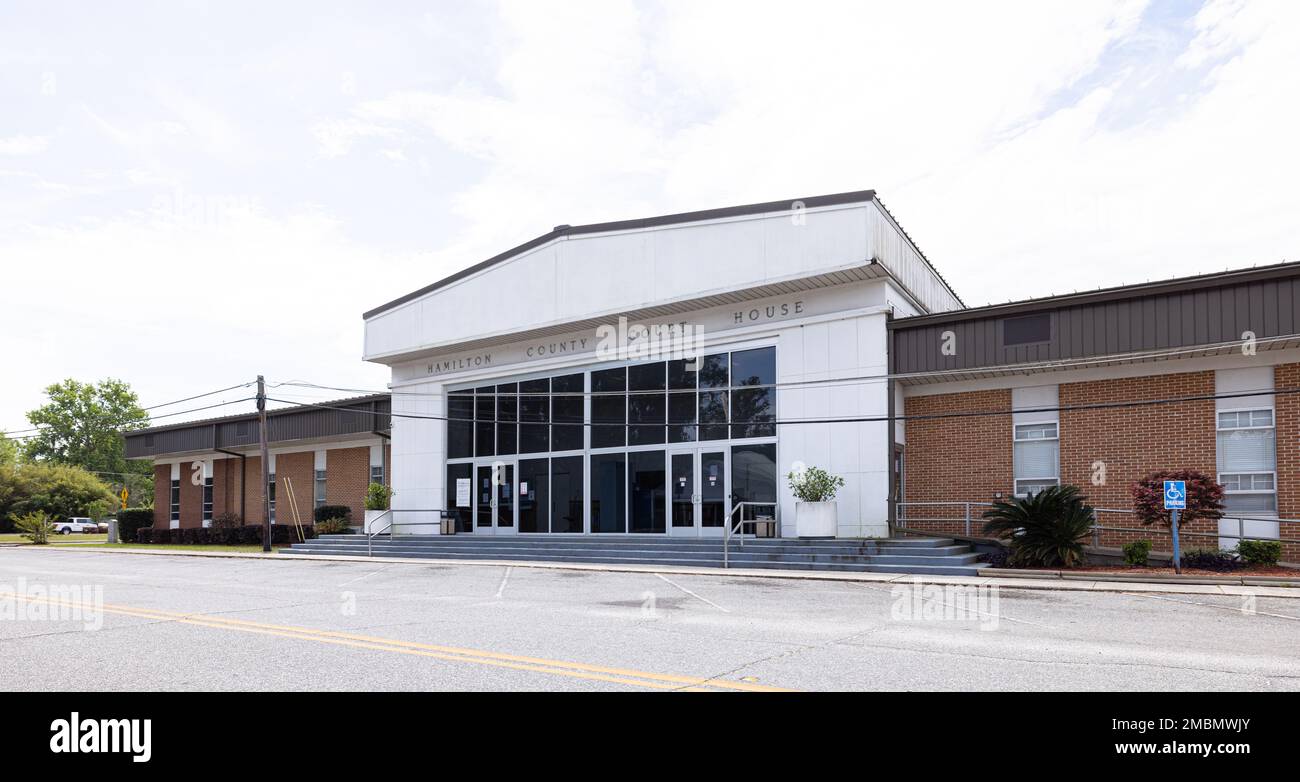 Jasper, Florida, USA - April 16, 2022: The Hamilton County Courthouse ...