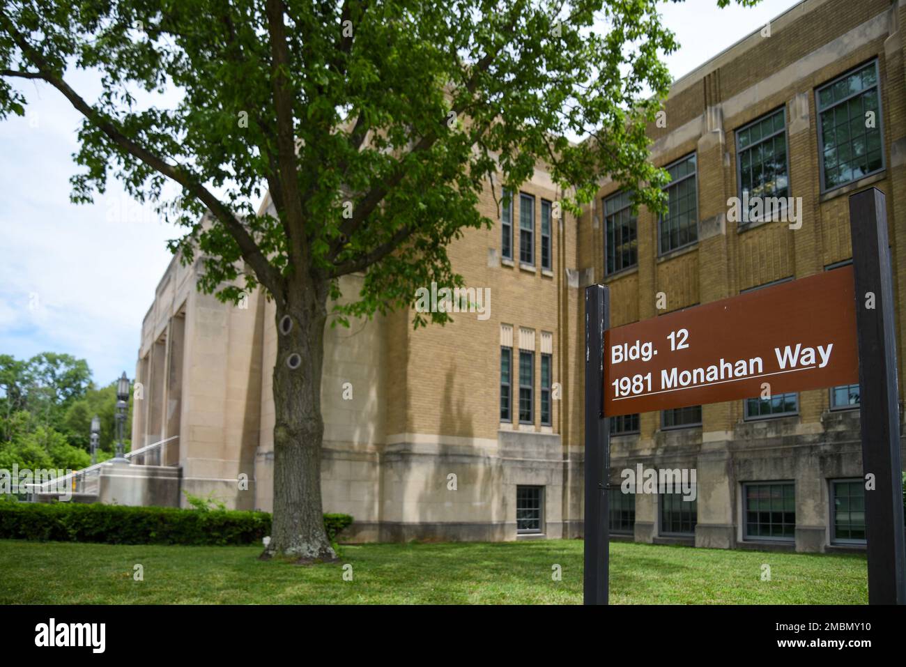 Monahan Way and Building 12 on Area B, Wright-Patterson Air Force Base ...