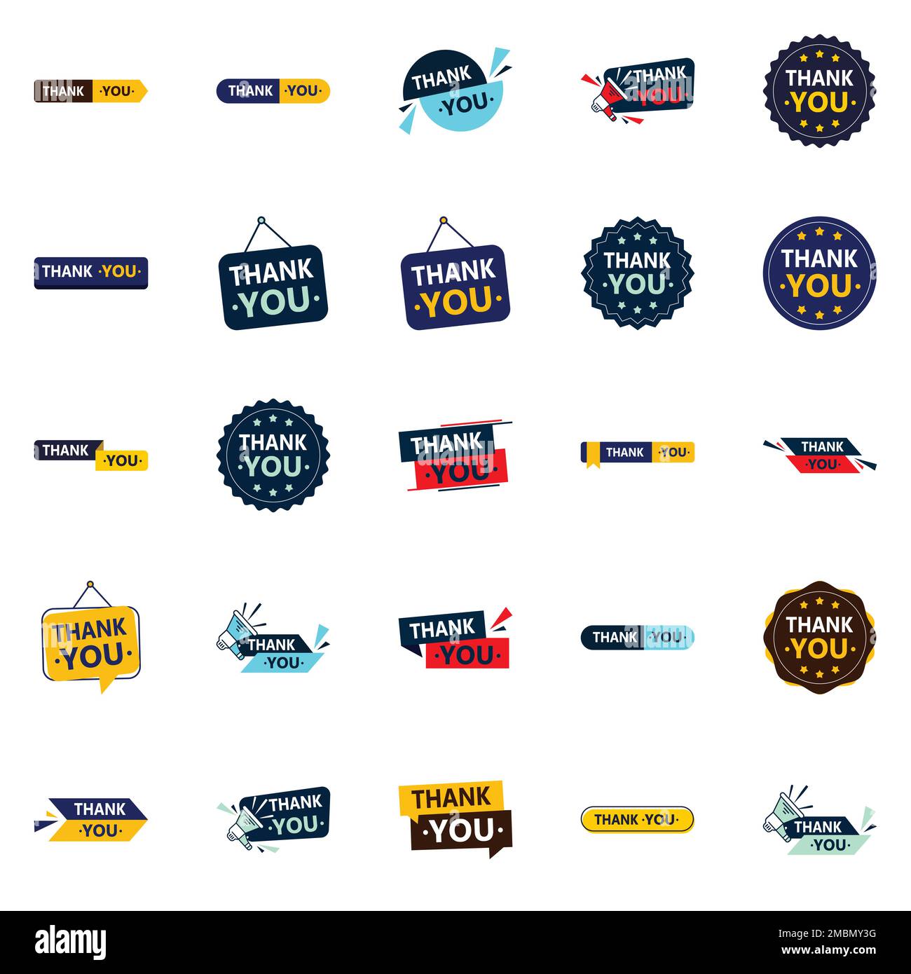 Messages of thanks Stock Vector Images - Alamy