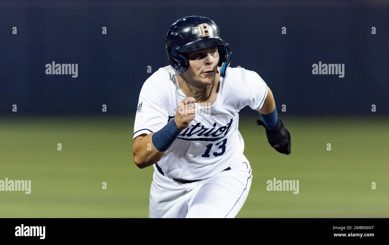 DBU's Andrew Benefield (13) runs to third during an NCAA baseball game ...