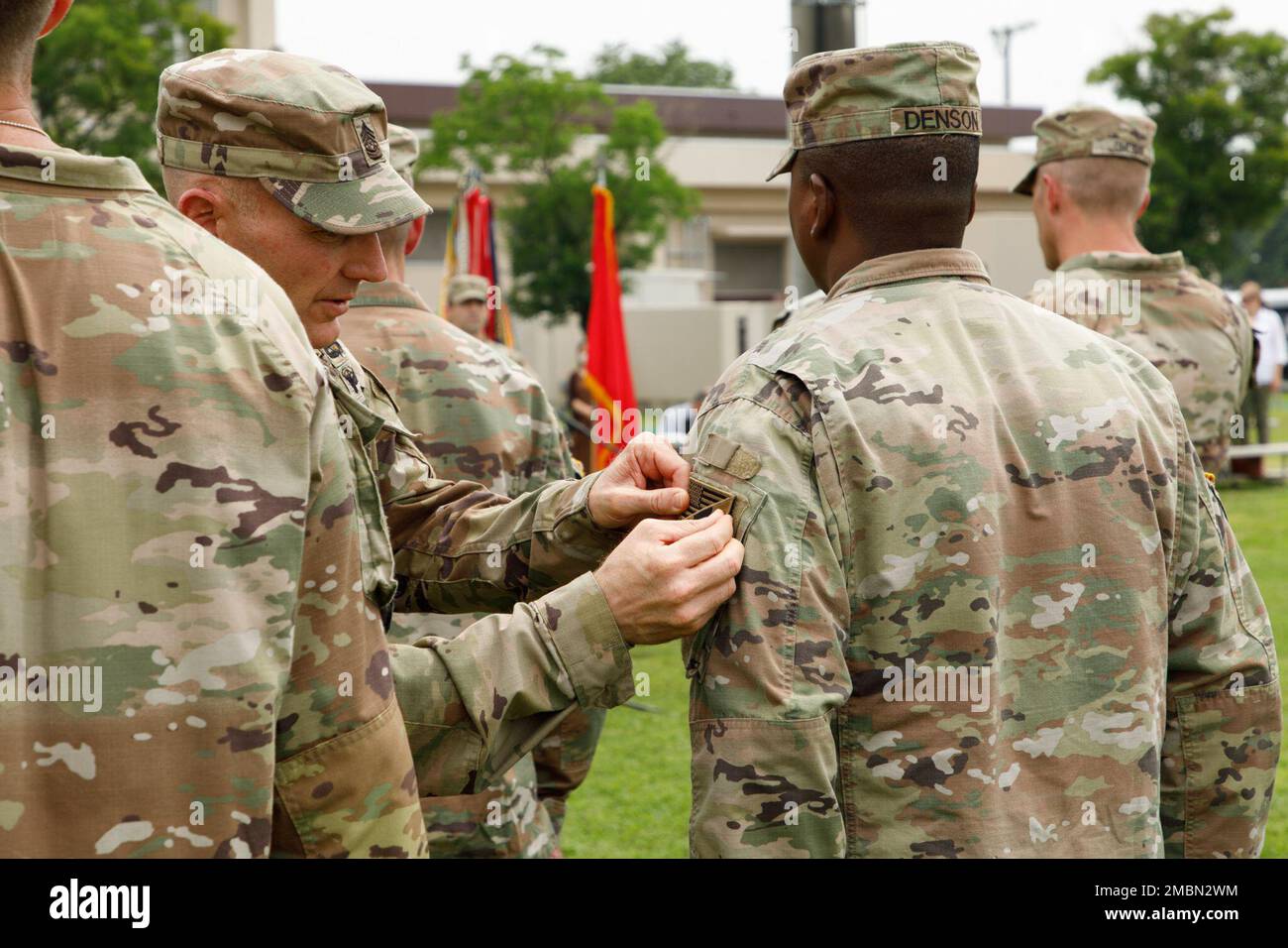 U.S. ARMY JAPAN held a patching ceremony at Yano Field in CAMP ZAMA ...