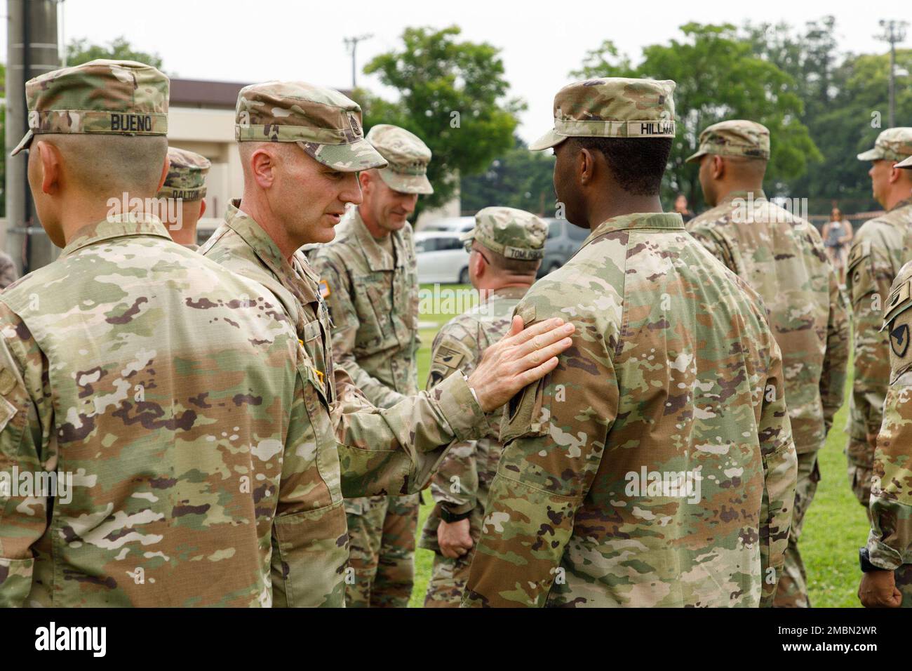 U.S. ARMY JAPAN held a patching ceremony at Yano Field in CAMP ZAMA ...