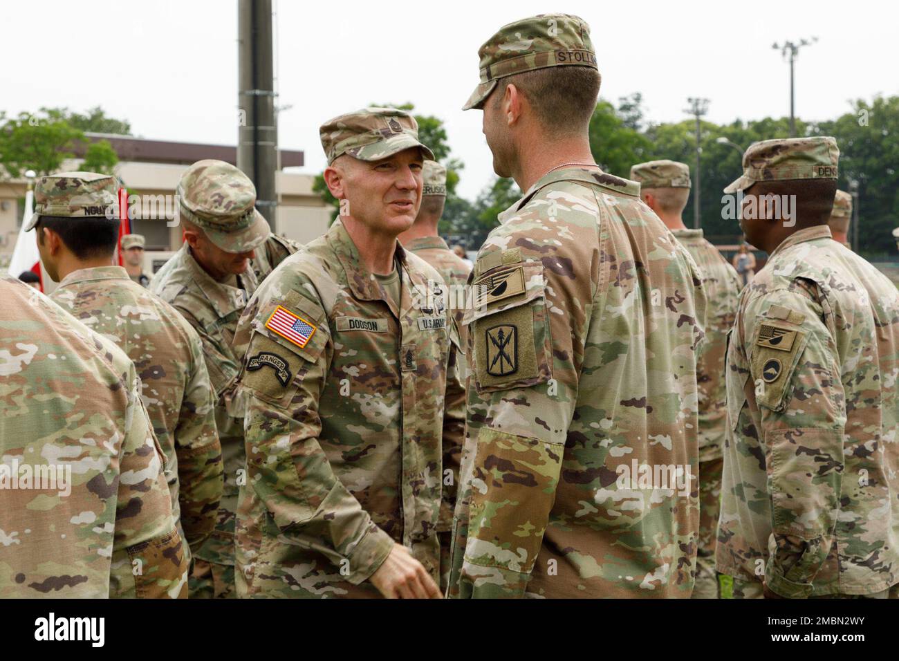 U.S. ARMY JAPAN held a patching ceremony at Yano Field in CAMP ZAMA ...