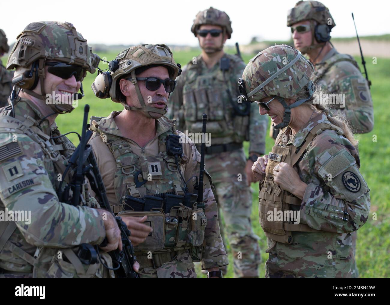U.S. Army Maj. Gen. Jami Shawley, commanding general of Combined Joint ...