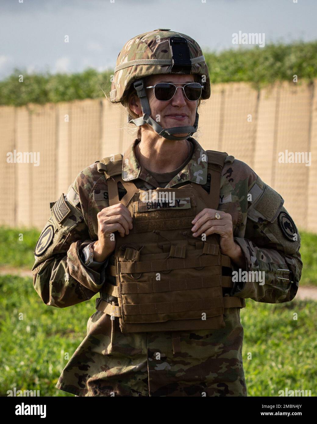 U.S. Army Maj. Gen. Jami Shawley, commanding general of Combined Joint ...