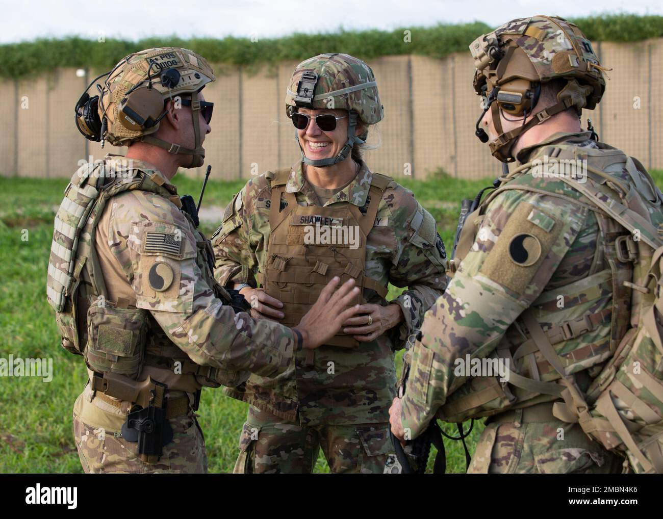 U.S. Army Maj. Gen. Jami Shawley, commanding general of Combined Joint ...