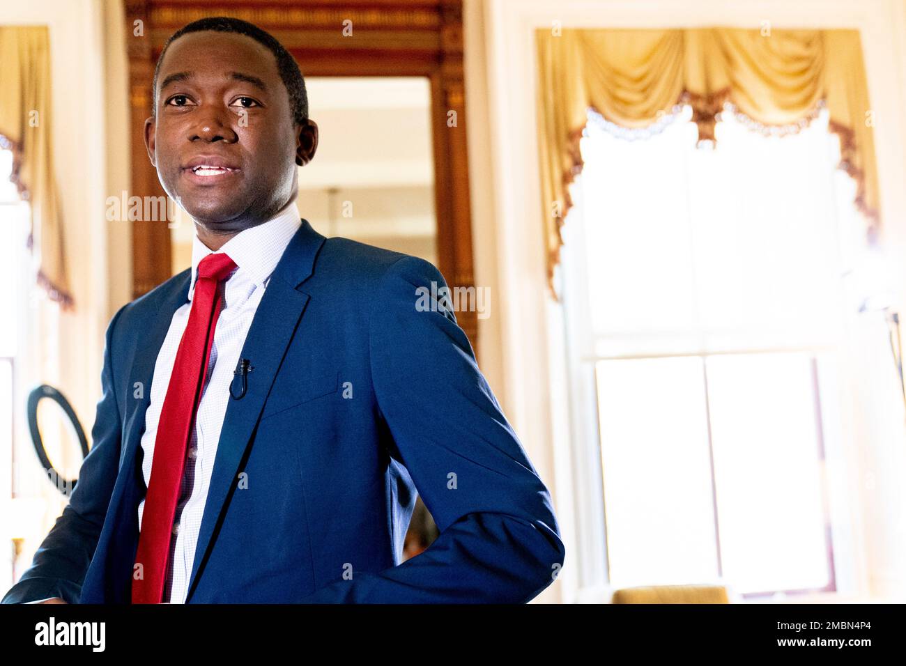 Deputy Treasury Secretary Wally Adeyemo speaks during an interview in ...