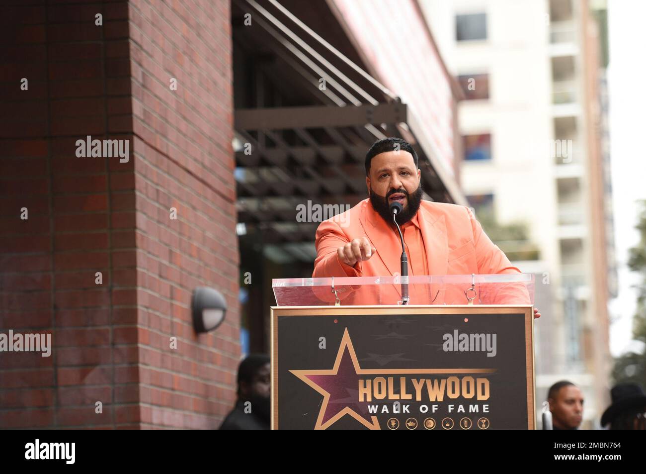 DJ Khaled attends a ceremony honoring him with a star on the Hollywood ...