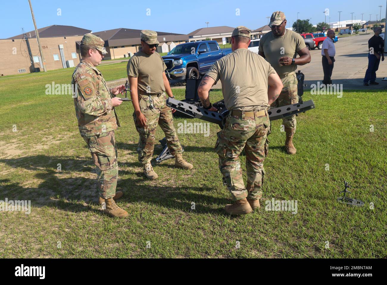 U.S. Air Force Tech Sgt. Jonathan Brown and Staff Sgt. Lyndon Giordano ...
