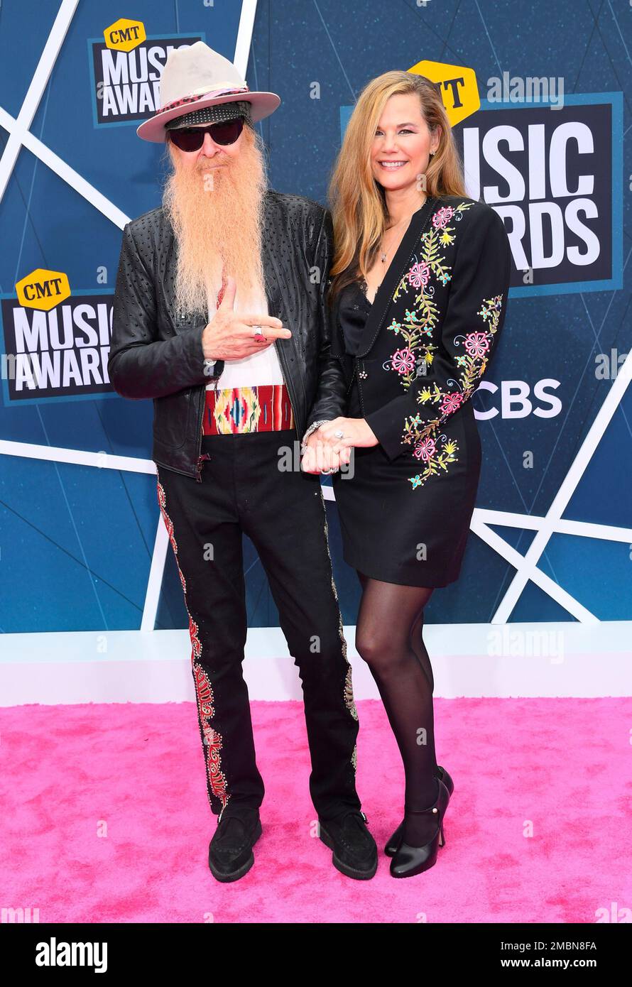 Billy Gibbons, left, and Gilligan Stillwater arrive at the CMT Music ...