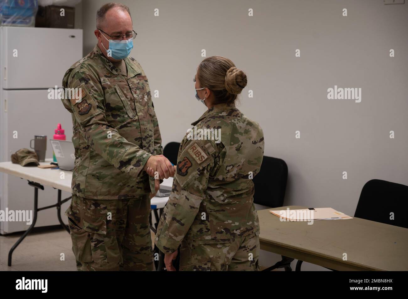Col. Scott Olech, Commander, 149th Medical Group presents Senior Master ...