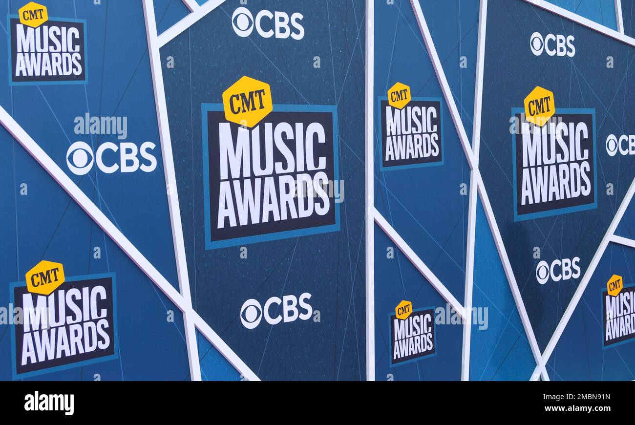 A view of the red carpet at the CMT Music Awards on Monday, April 11 ...