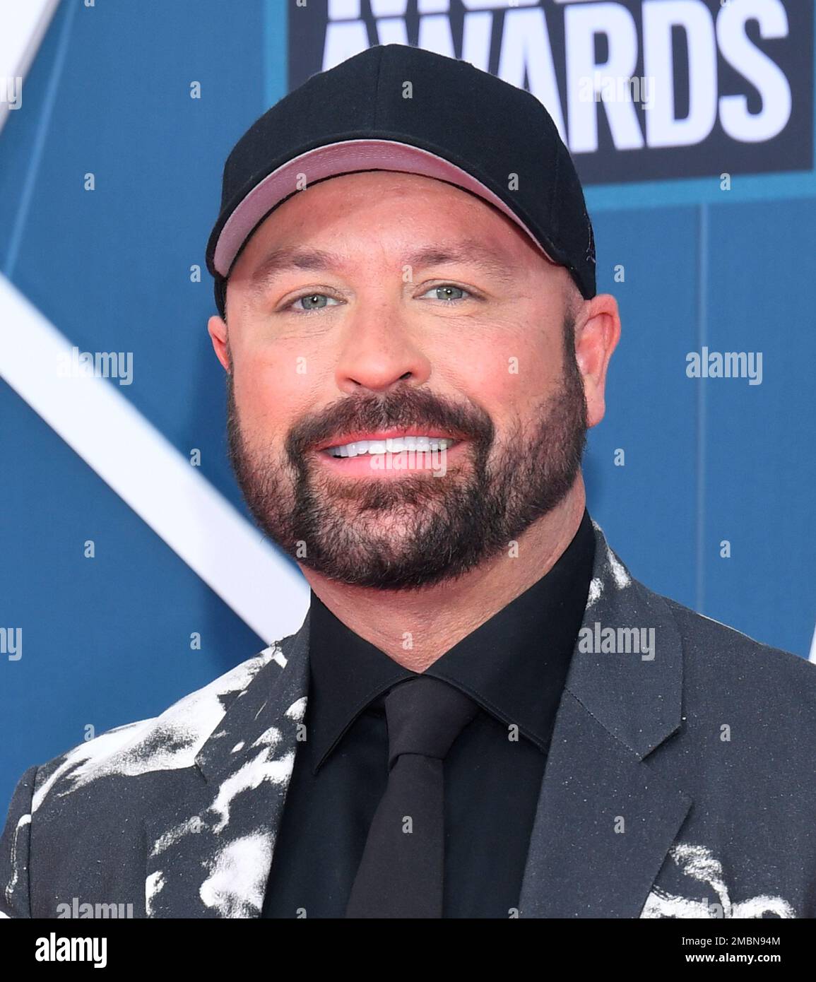 Cody Alan arrives at the CMT Music Awards on Monday, April 11, 2022, at ...