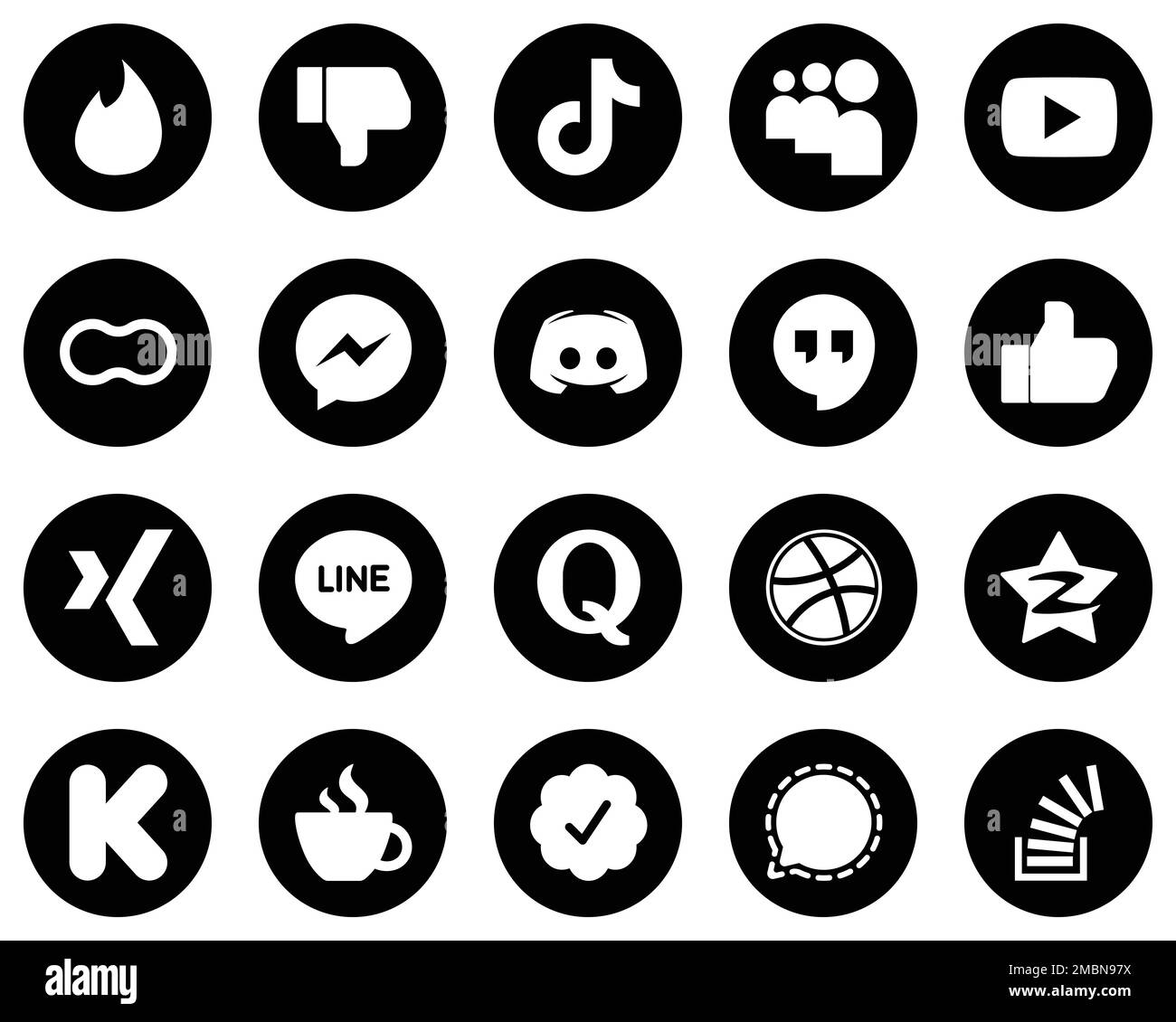 Discord white logo Stock Vector Images - Alamy