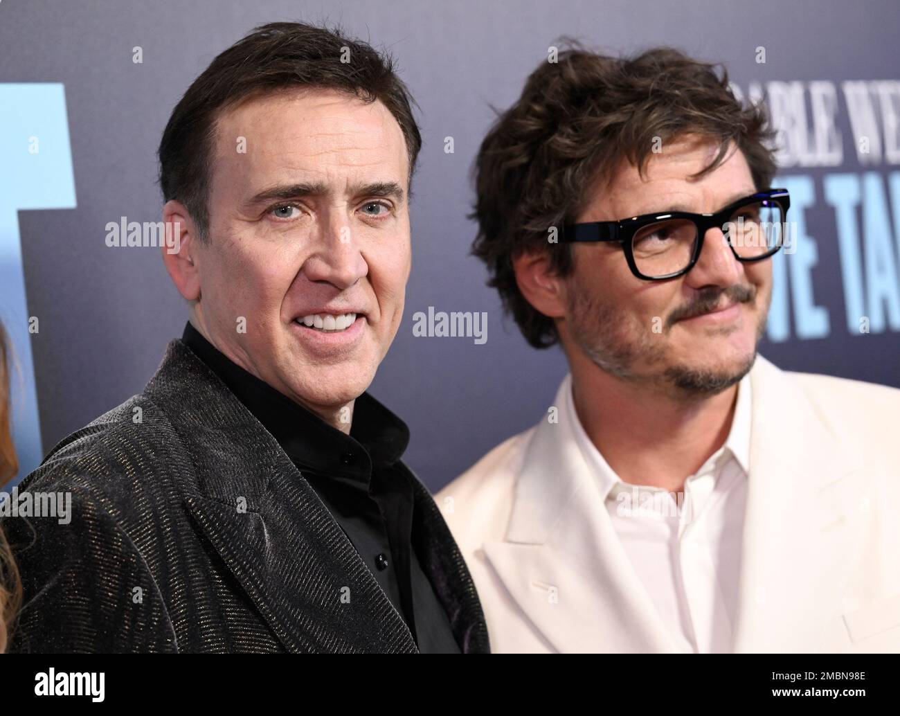 Actors Nicolas Cage, left, and Pedro Pascal attend the special ...