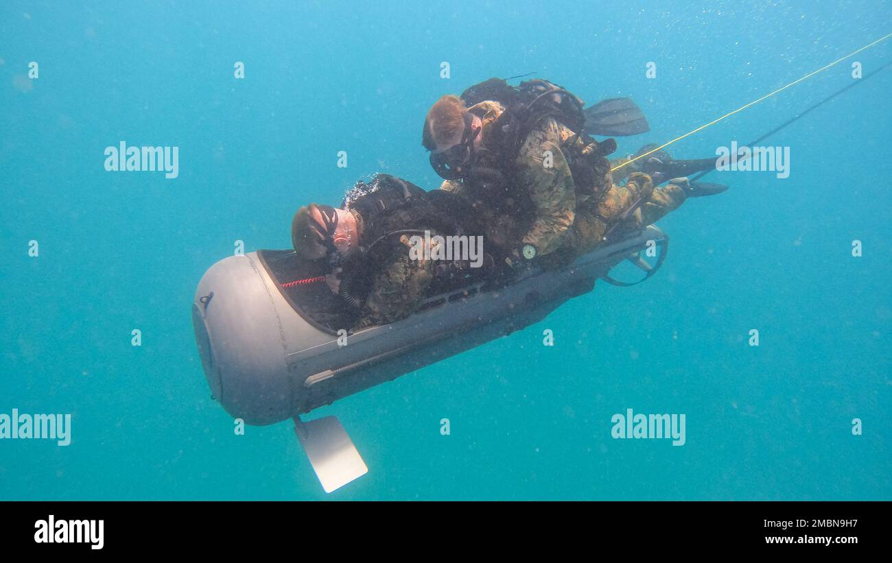 U.S. Marines with 2d Reconnaissance Battalion, 2d Marine Division ...